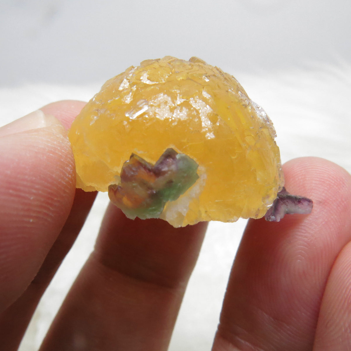 Stepped Growth Botryoidal Yellow Fluorite from China FL546 – Crystamour